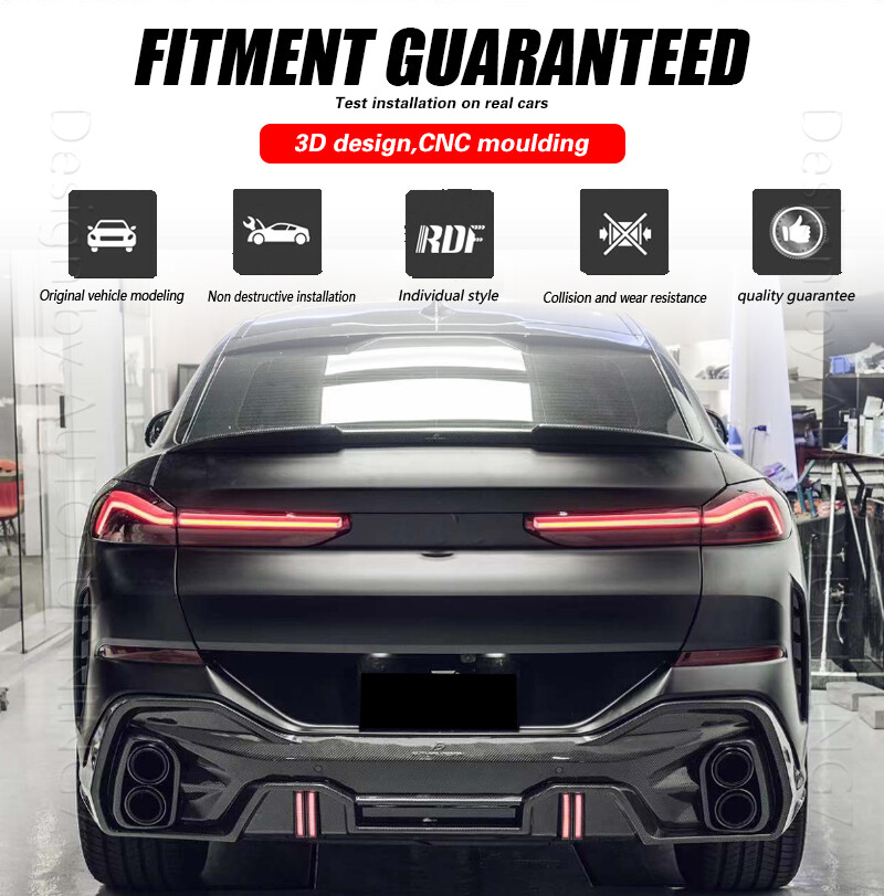 Fits BMW X6 G06 X6M M50i sDrive40i 20-23 Rear Trunk Spoiler Wing Lip ...