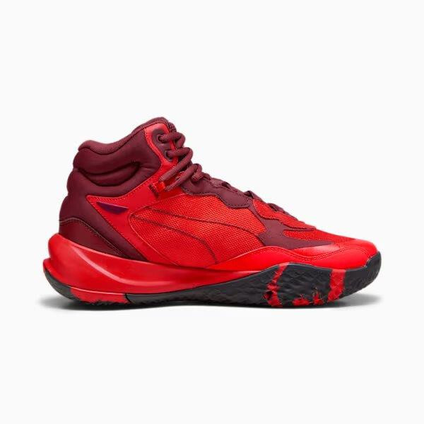 PUMA PLAYMAKER PRO MID BASKETBALL SNEAKERS LACE-UP MEN SHOES RED SIZE ...
