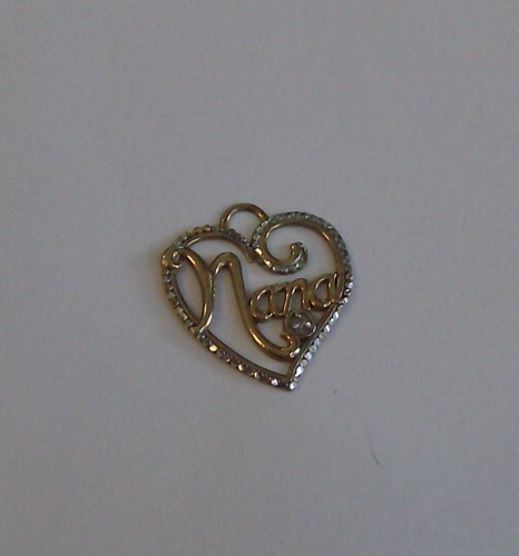 JCM 10k Yellow & White Gold Nana / Grandma Heart Pendant | eBay