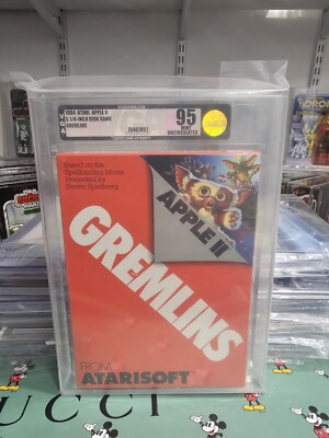 Atarisoft 1984 Apple II Gremlins Disk Game VGA graded 95+ GOLD | eBay