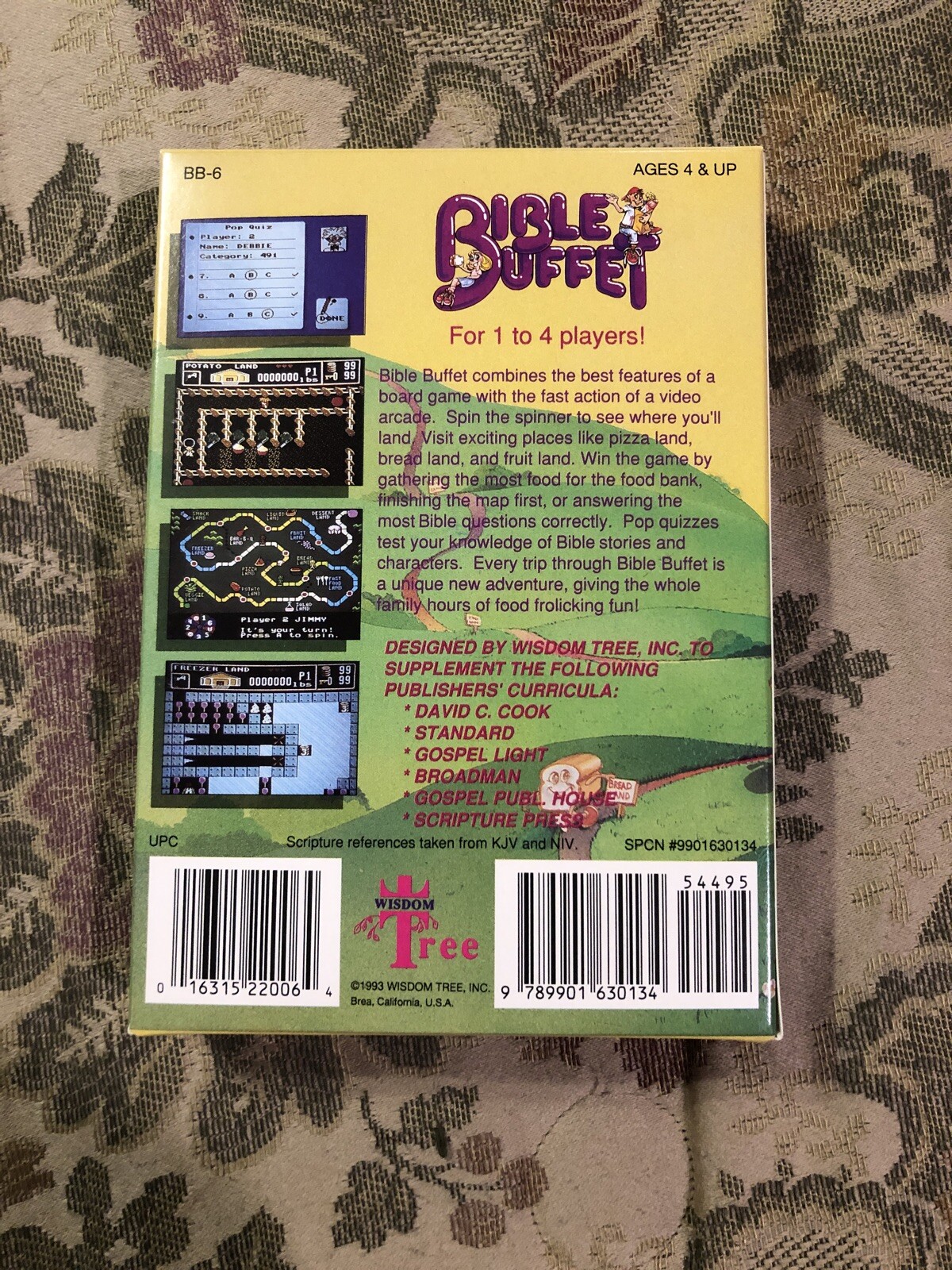 Bible Buffet (Nintendo Entertainment System NES) Authentic Box & Manual ...