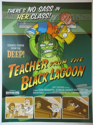 The Simpsons Poster -Teacher from the Black Lagoon 10.5 x 14" Matt ...
