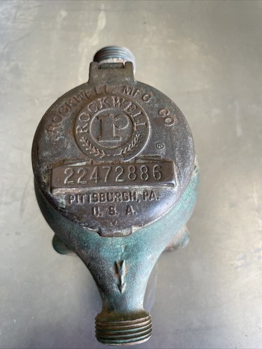 Brass Water Meter Vintage Antique Steampunk Rockwell | eBay