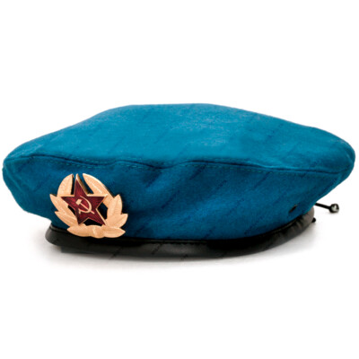 BERET Soviet / Russian / USSR Uniform Style, Army, Blue VDV Paratrooper ...
