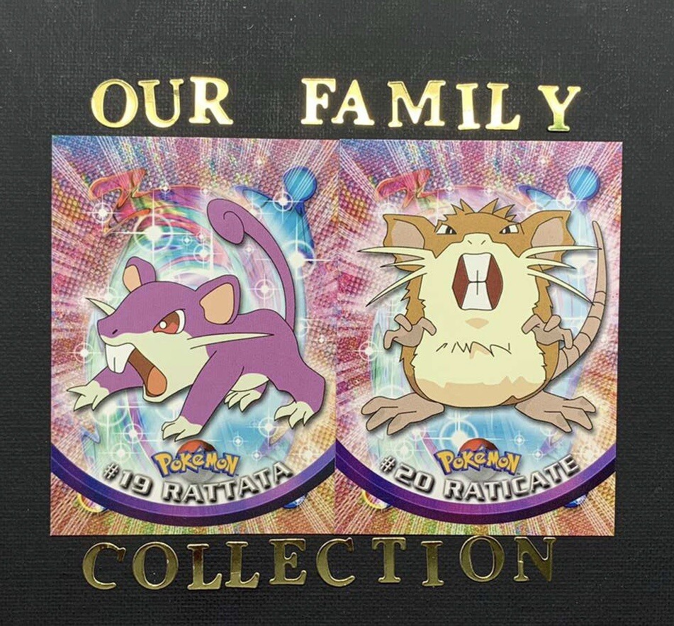 Rattata lot Non Holo BLUE Logo 1999 Topps TV Series 1 Pokemon Cards | eBay