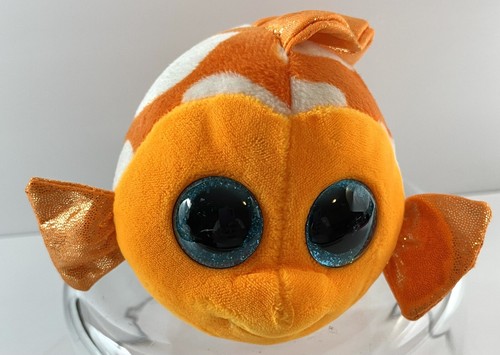 Ty Beanie Boos Sami Orange Goldfish Plush Fish Stuffed Animal Sparkly ...