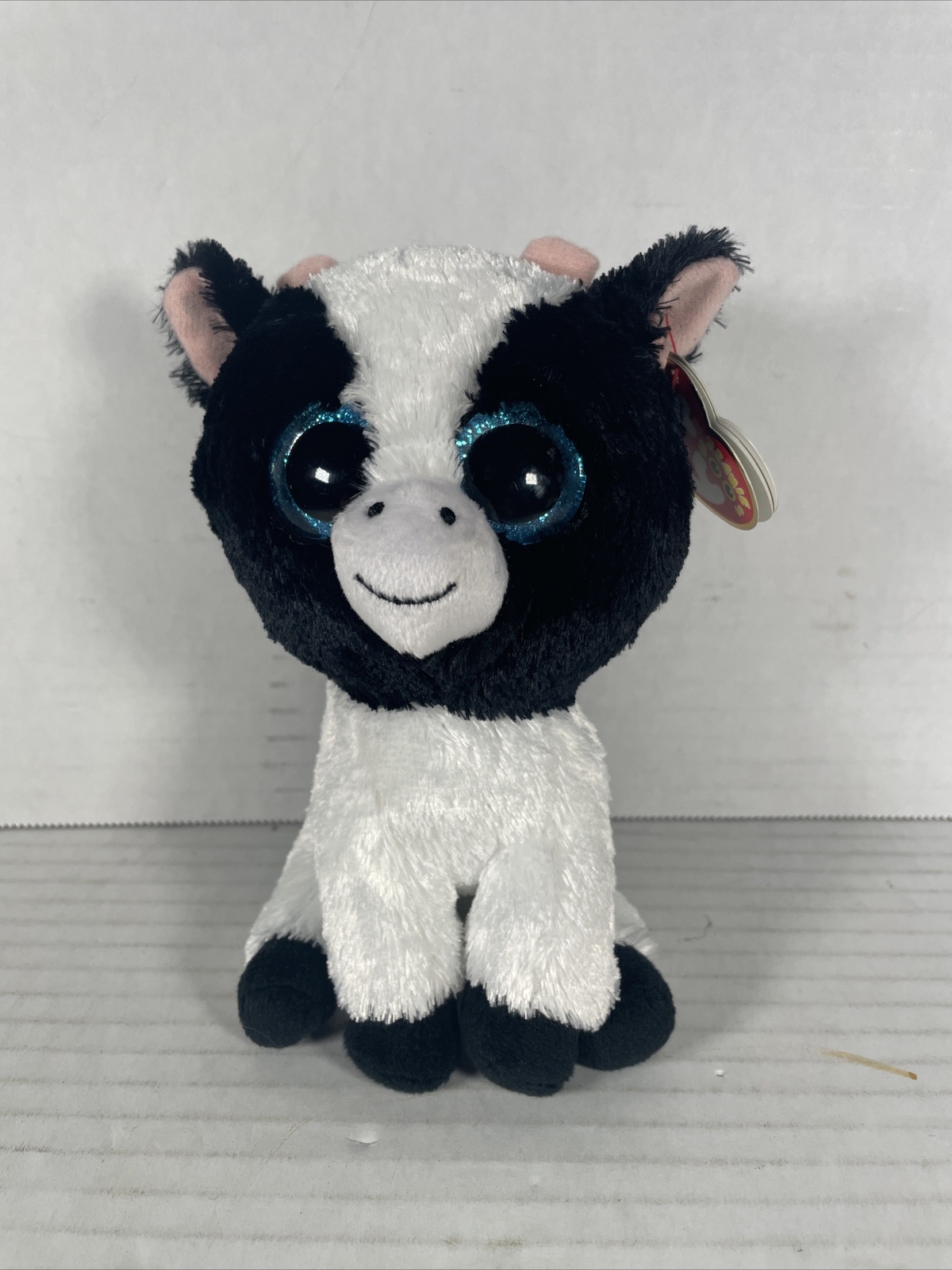 TY Beanie Boos Butter the Cow Plush Stuffed Toy Glitter Eyes. 17 ...