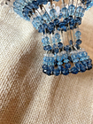 Vtg Handmade Safety Pin Basket with Blue and Clear Plastic Beads | eBay