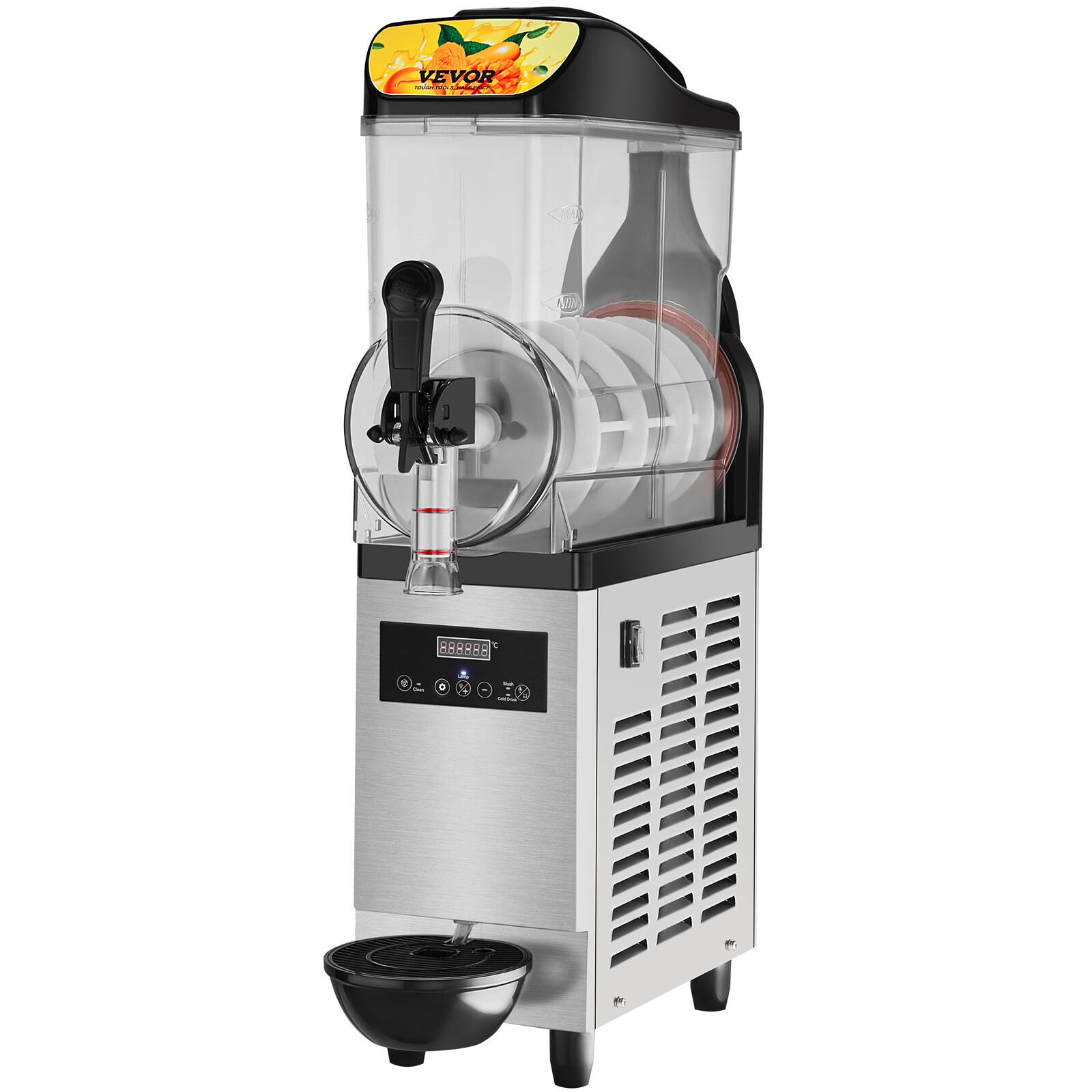 VEVOR 12L Commercial Slush Machine Maker Daiquiri Smoothie Frozen Drink ...