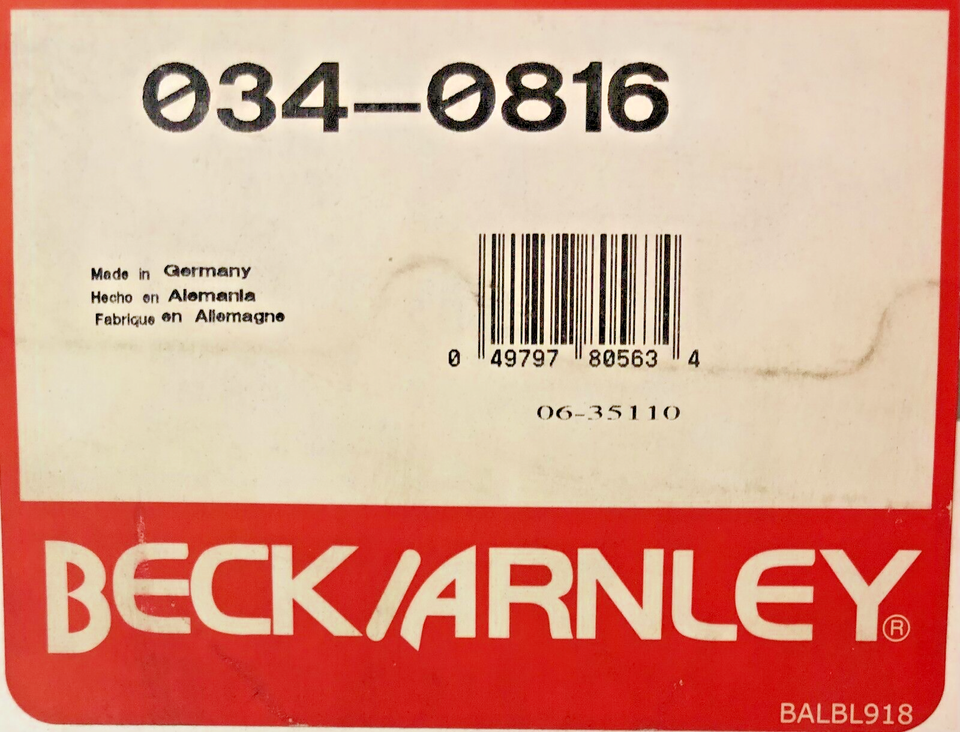 New Engine Oil Pan Gasket BECK/ARNLEY 034-0816 For AUDI A4, VOLKSWAGEN ...