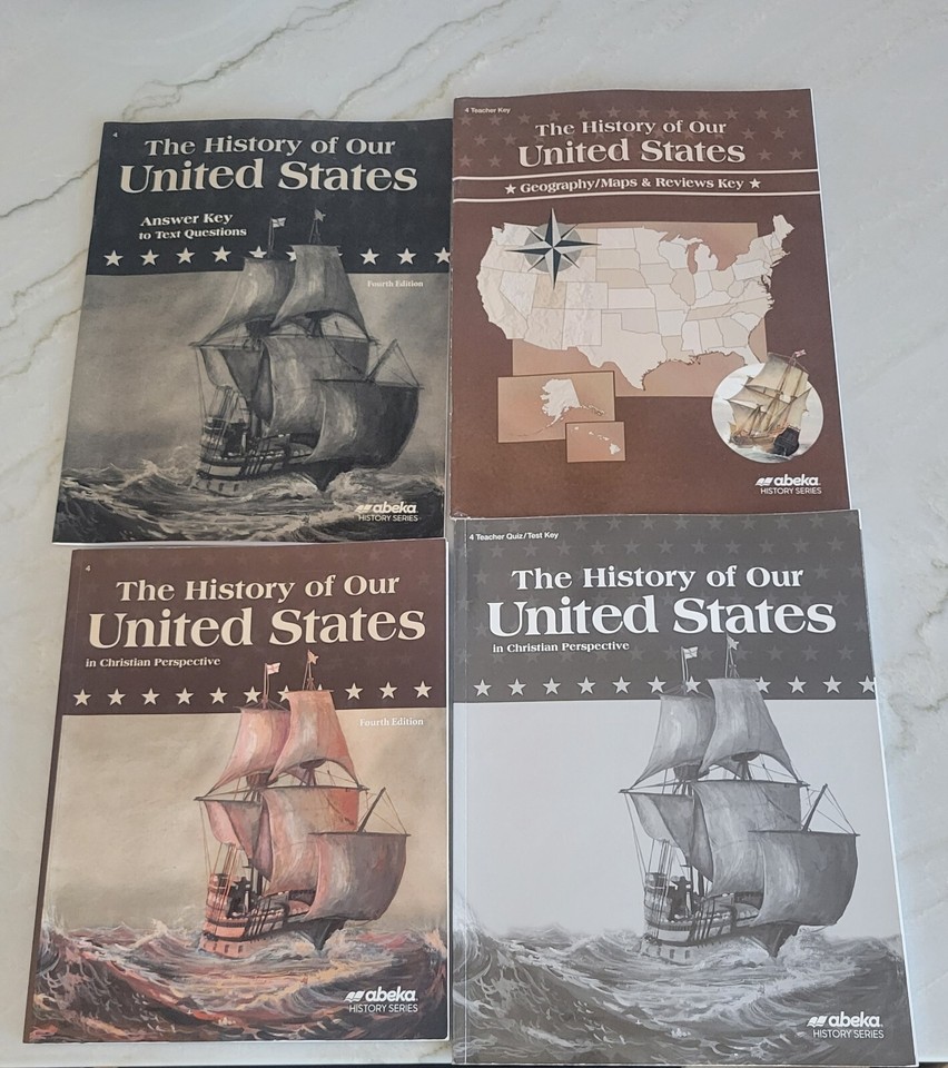 Abeka Grade 4 US HISTORY Student Text + Answer Key + Quiz/Test Key ...