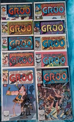 Groo The Wanderer. lot of Ten, Marvel Comics. 41,42,43,44,45,46,47,58 ...
