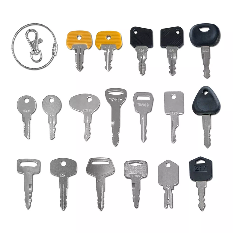 18 Forklift Ignition Key Set Toyota Hyster Doosan Yale Nissan Crown ...