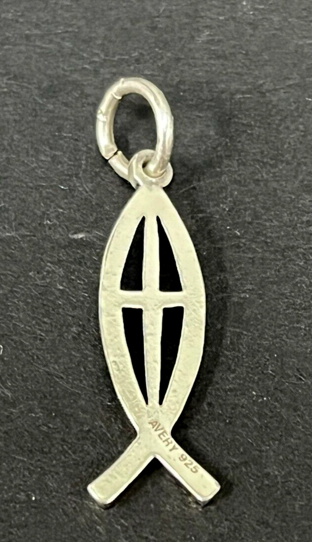 James Avery Retired Sterling Silver Ichthus Fish Cros… - Gem