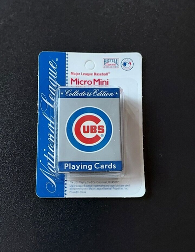 Chicago Cubs 1995 MLB Collector's Edition Micro Mini Bicycle Playing ...