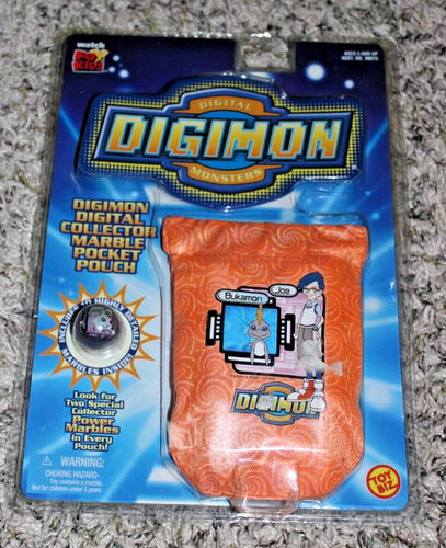 2001 Bandai Digimon Digital Monsters Joe & Bukamon Pocket Pouch w ...