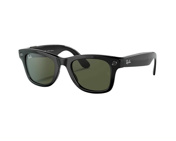 Ray-Ban Stories Wayfarer Men's Square Sunglasses - RW4002 601/71 50-22 ...