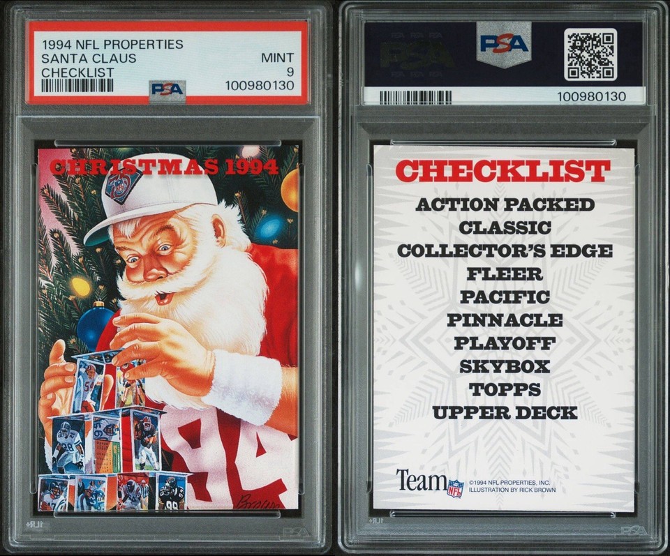 14-PSA SANTA CLAUS CHRISTMAS CARDS-PRO SET/SKYBOX/TOPPS/UPPER DECK ...