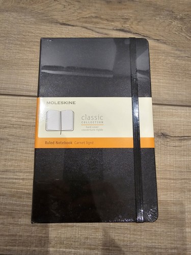 Moleskine Classic Notebook (Gemline), Large, Ruled, Black, Hard Cover ...