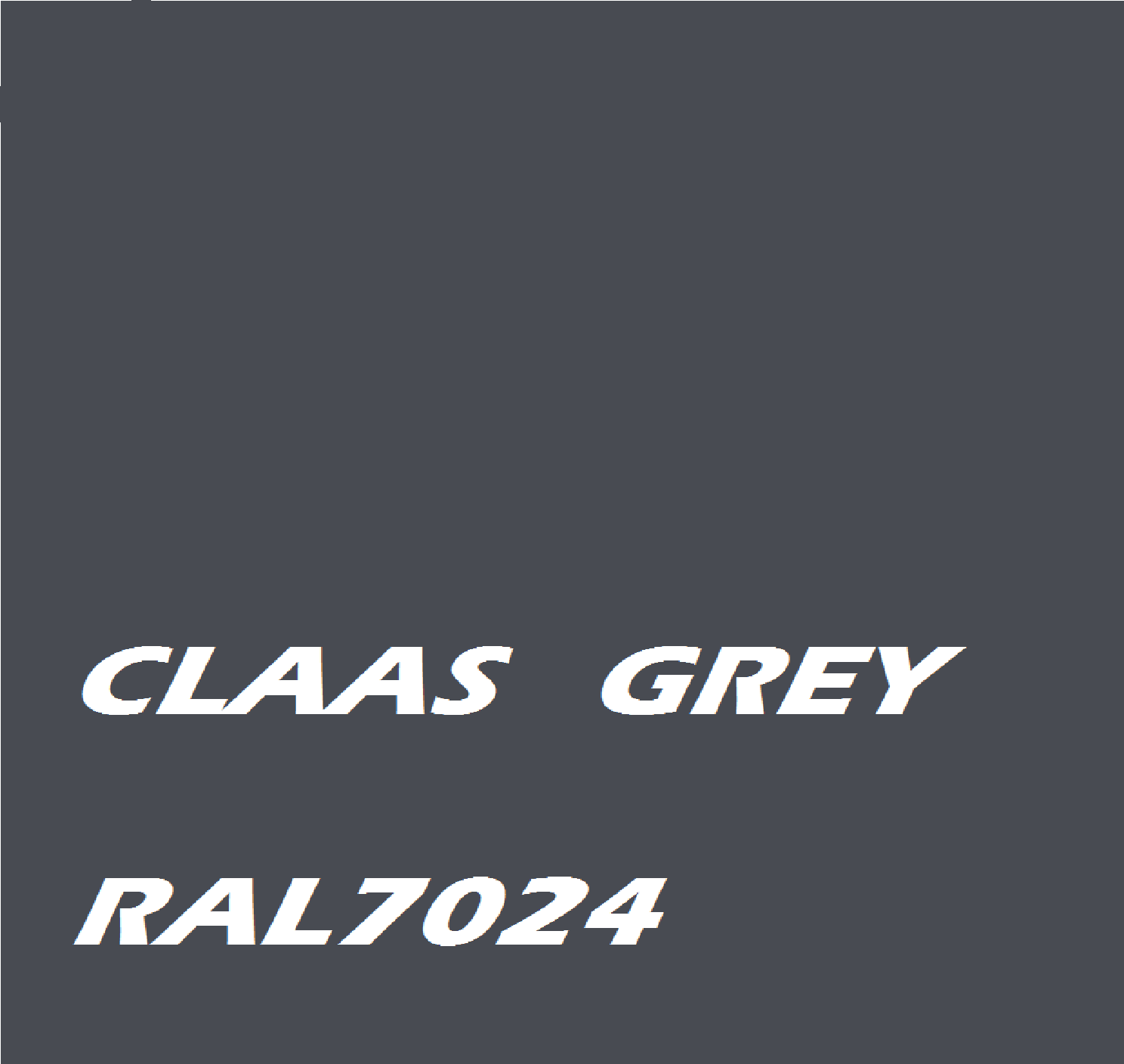 CLAAS DARK GREY RAL7024 Agricultural Machinery Enamel Gloss Paint Brush ...