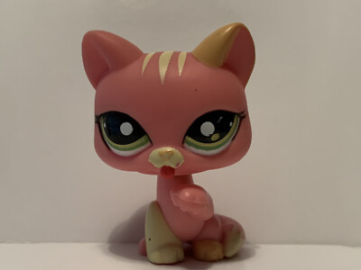 Littlest Pet Shop Authentic LPS #1562 Pink Cat | eBay
