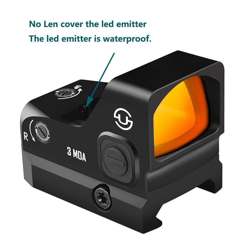 Shake Awake Red Dot Reflex Sight Zulisy OAK for RMR Cut S&W CORE Q4/PDP ...