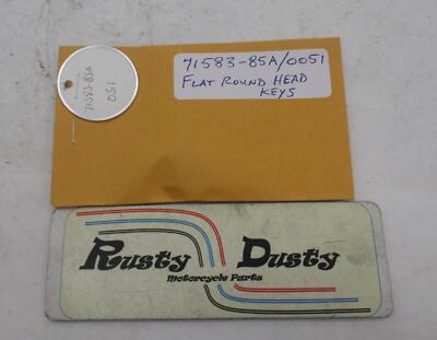 Harley Davidson Genuine NOS Flat Round Head Key Set 71583-85A Code ...