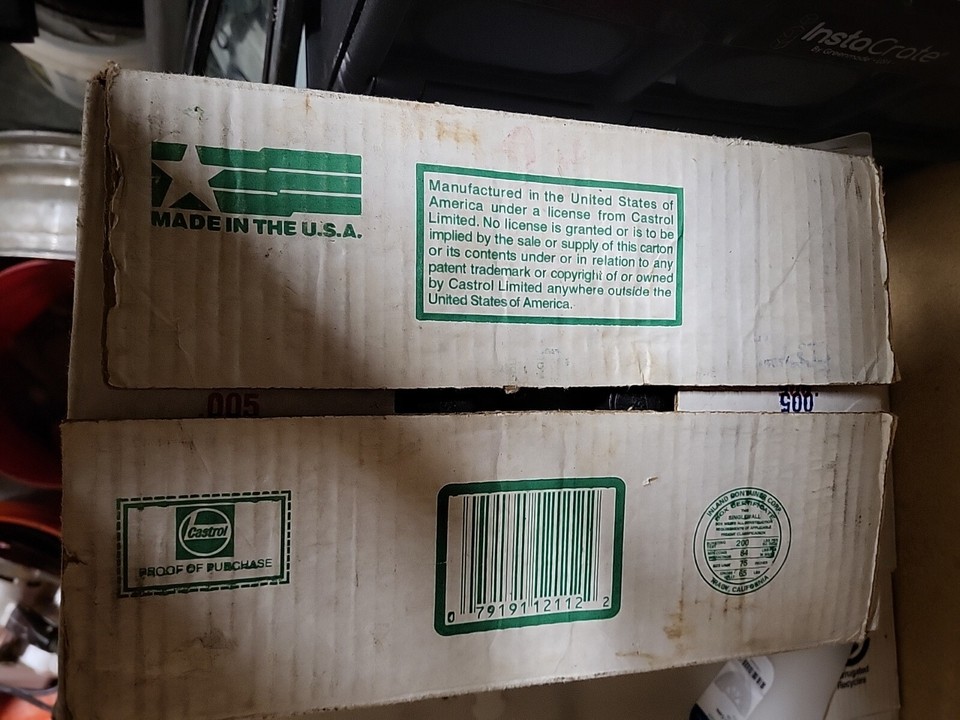 Case of 11 Vintage Castrol GTX 10w40 Motor Oil Bottles RARE Limited NFL ...