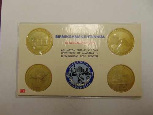 GENUINE LOT SET OF 4 OLD TOKENS MEDALS COINS ALABAMA BIRMINGHAM ...