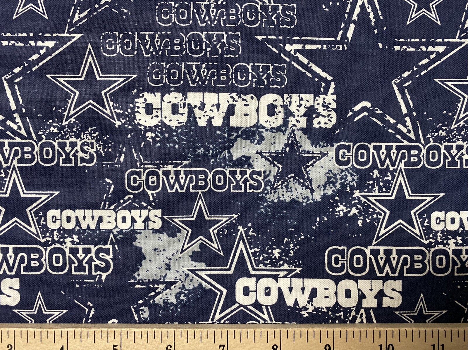 NFL DALLAS COWBOYS Football, Distressed, HALF Yard (18”x 44”) 100% ...