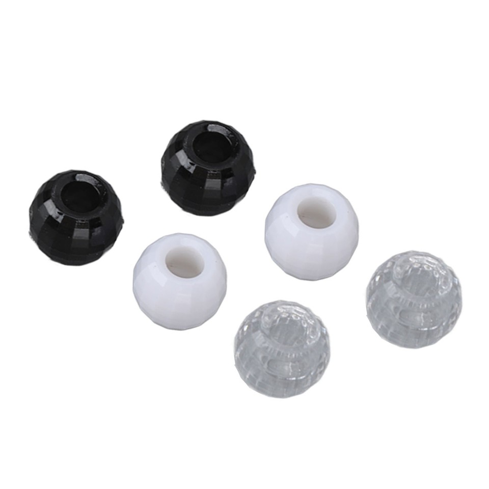 240pcs Dreadlocks Beads Black White Transparent Hair Tube Beads ...