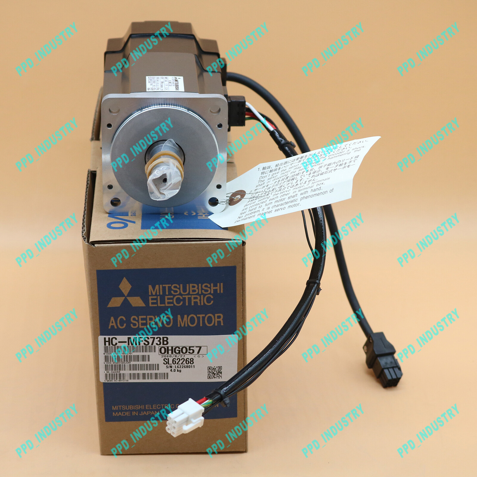 Mitsubishi New IN BOX AC servo motor HC-MFS73B HCMFS73B 750W 1 year ...