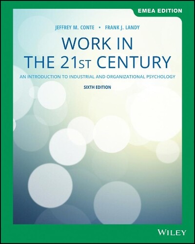 Jeffrey M. Conte Frank J. Landy Work in the 21st Century (Paperback ...