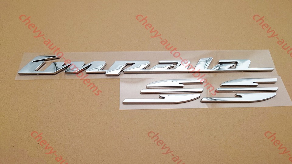 2pcs Chrome Fits 1994-1996 Impala Ss Emblems Rear Quarter Panel 3D ...