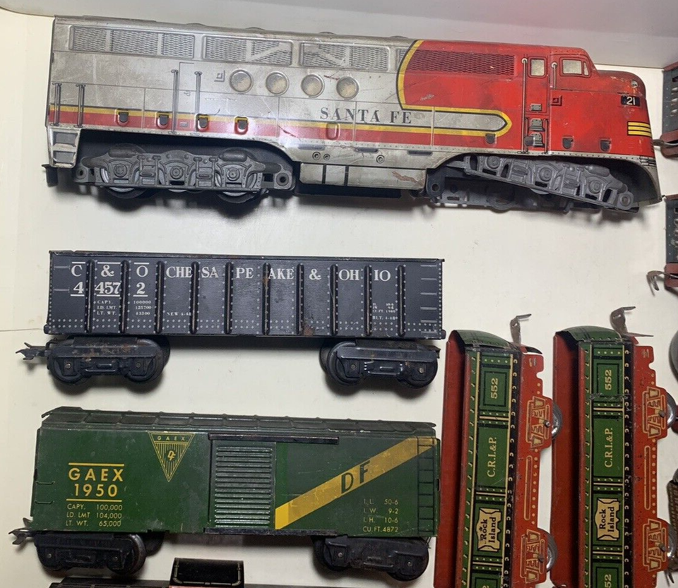 MARX Trains..027..11 Piece assortment..Metal cars | eBay