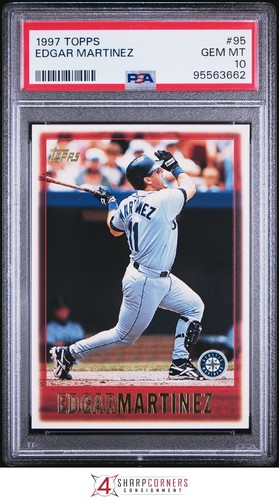 1997 TOPPS #95 EDGAR MARTINEZ MARINERS HOF PSA 10 B4126809-662 | eBay