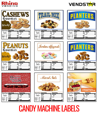 Candy & Bulk Vending - Vending Machine Stickers