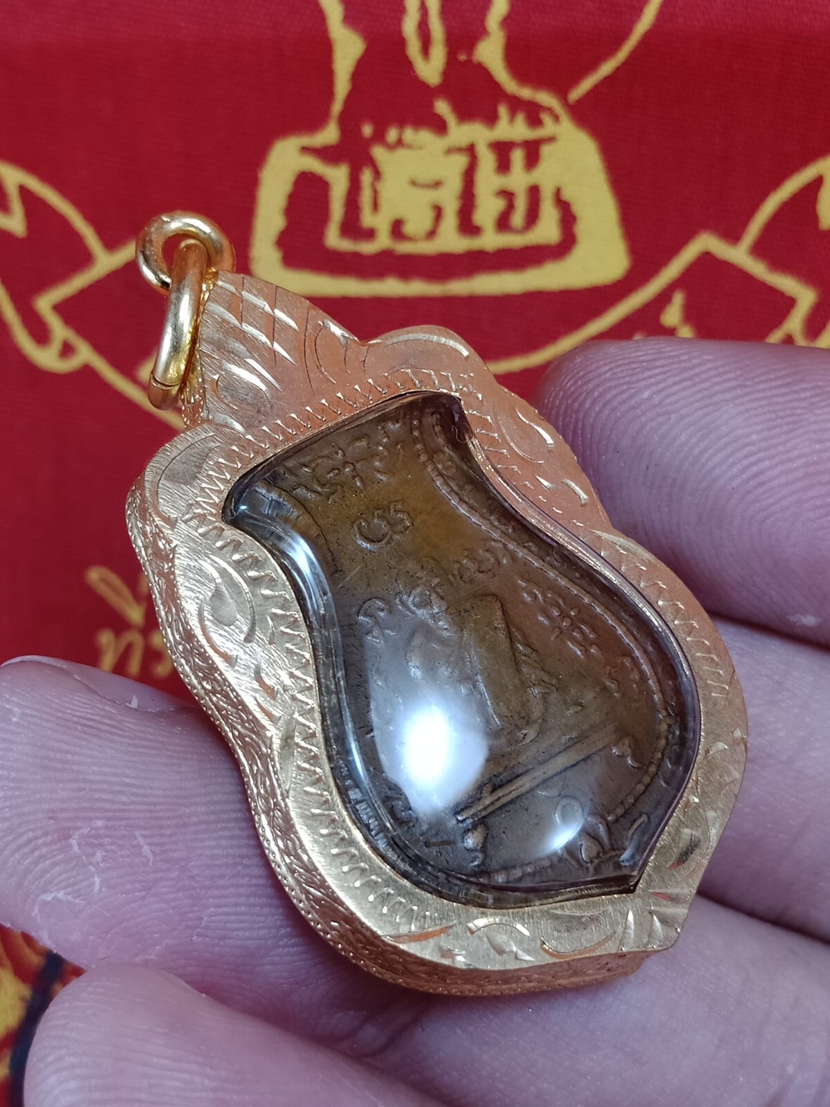 RARE LP KLAN COIN WAT PRAYATIKARAM REAL HOLY PROTECT LUCKY PENDANT THAI ...