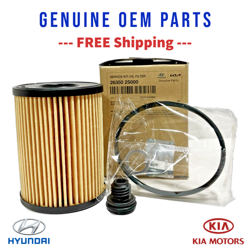 Hyundai/Kia Genuine OEM Oil Filter for Sonata Sorento K5 Santa Fe ...