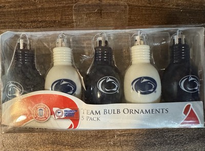 Set of 5 Penn State Light Bulb Christmas Ornaments NIB | eBay