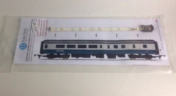 Train Tech Cl22 Warm White Coach Lighting Kit With Flickering Tail Lamp ...