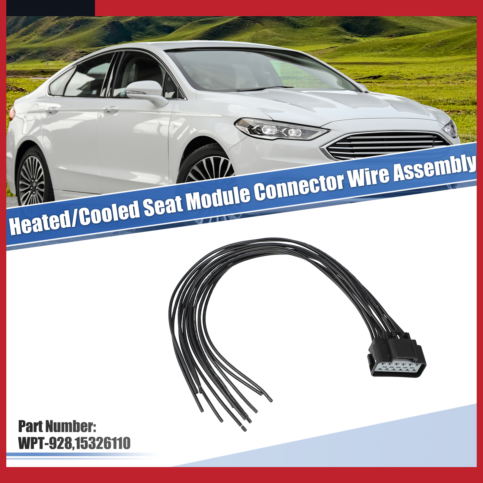 Pack of 1 For Ford WPT928 Wiring Kit Heated Cooled Seat Module ...