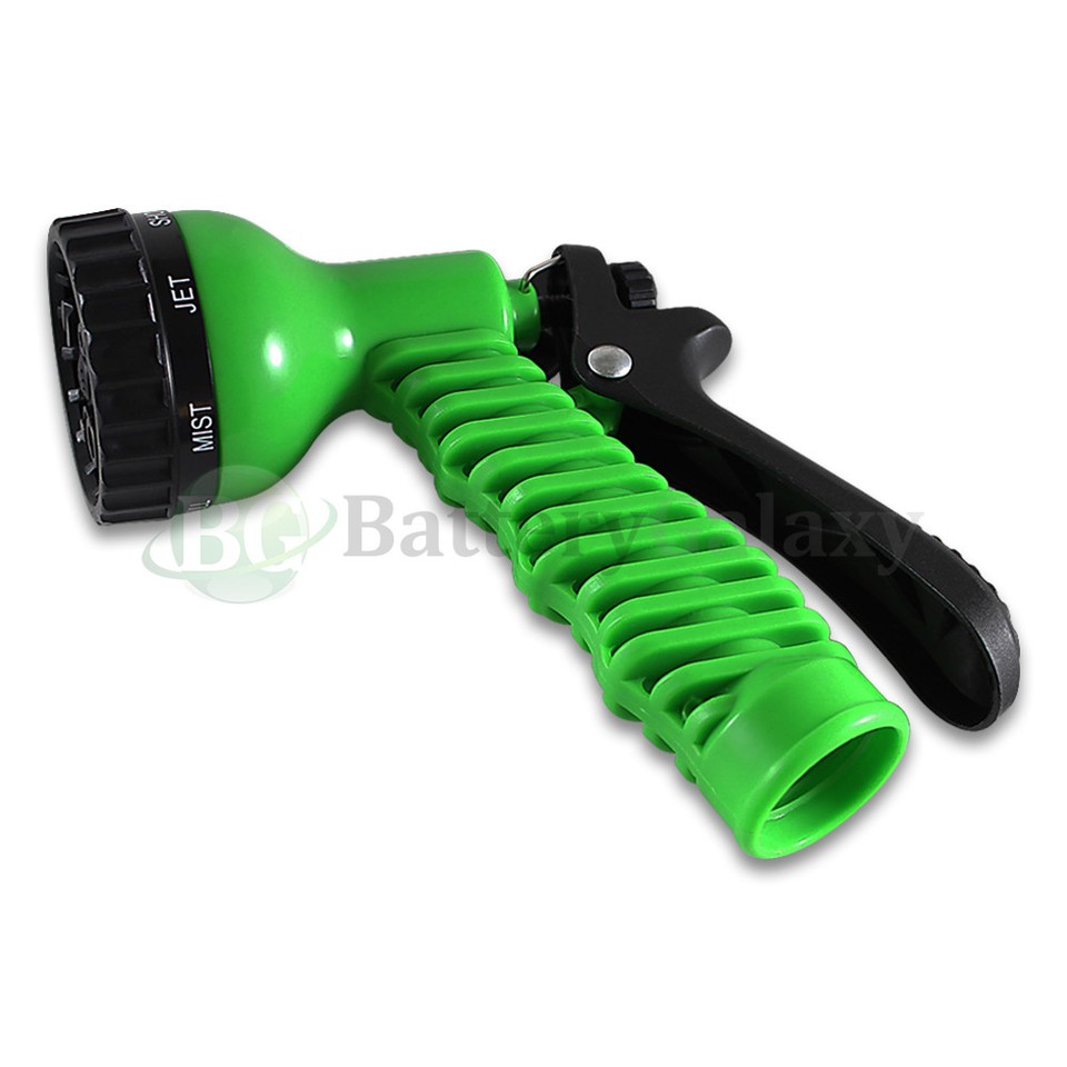 Garden Lawn Hose Nozzle Head Water Sprayer Green - 7 SPRAY PATTERNS ...