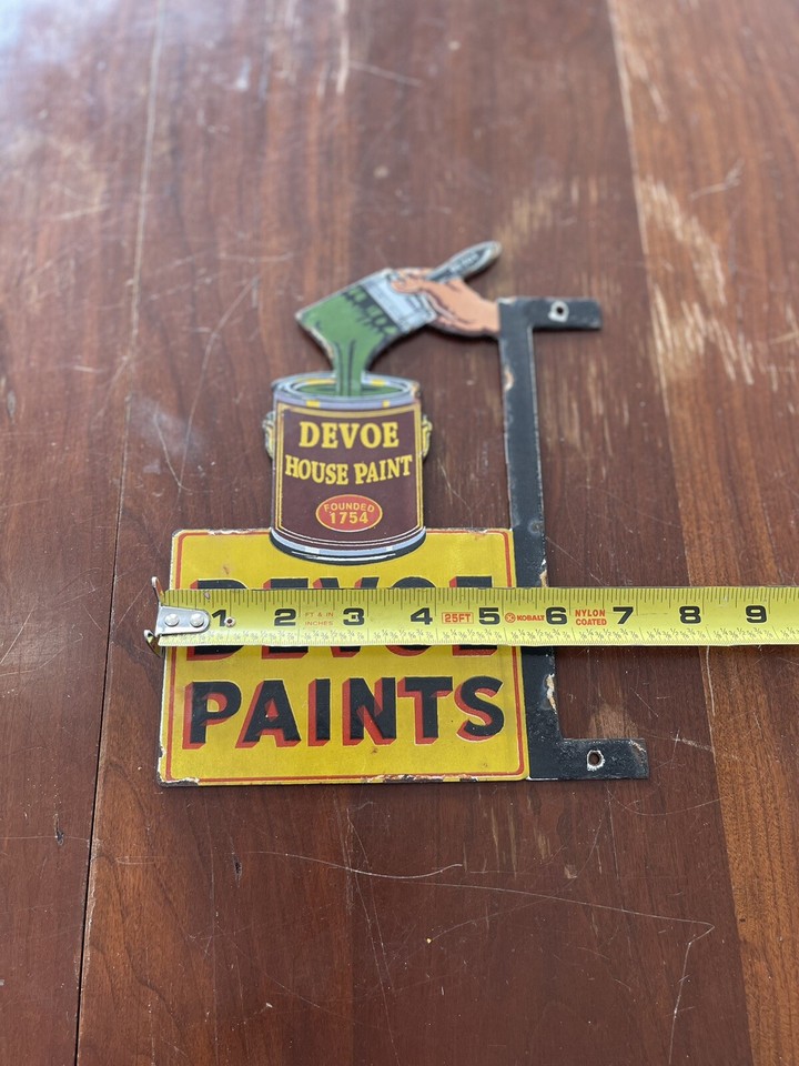 Devoe Paints Flange Sign Advertising | eBay