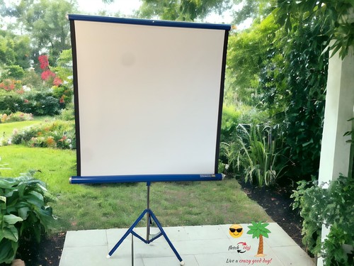 Vintage DA-LITE Flyer 40x40 Projection Screen WOW! SUPER NICE & CLEAN ...