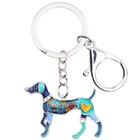 Enamel Alloy Whippet Dog Keychains Car Keyring Pets Jewelry Gifts Bag ...