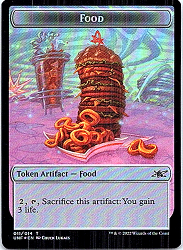 Food (11) Zombie Employee (6) Unfinity Magic The Gathering Foil Token ...