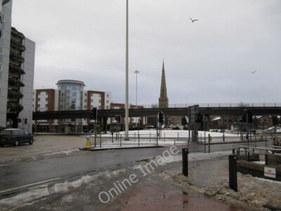 Photo 6x4 Oracle Roundabout Reading The Oracle Roundabout just off the ...