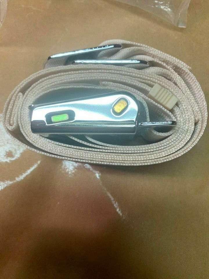 1955 1956 1957 CHEVY FRONT SEAT BELTS IVORY SET OF 2 W/HARDWARE ...