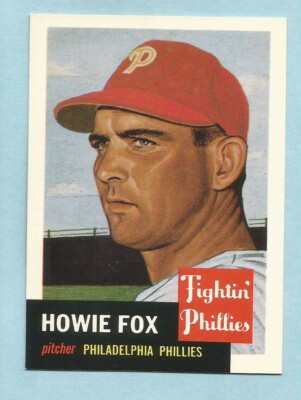 1991 Topps Baseball 1953 Archives Howie Fox #22 Philadelphia Phillies ...